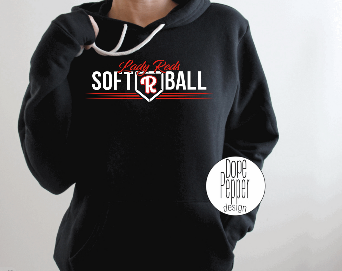 Lady Reds Softball - Home Plate – Dope Pepper Design