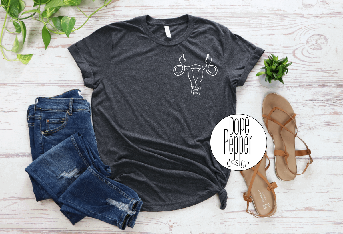 Uterus Middle Finger - Pocket Size – Dope Pepper Design